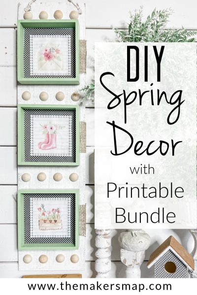 How to Turn Spring Printables into DIY Decor - Easy Decor DIY Tutorial