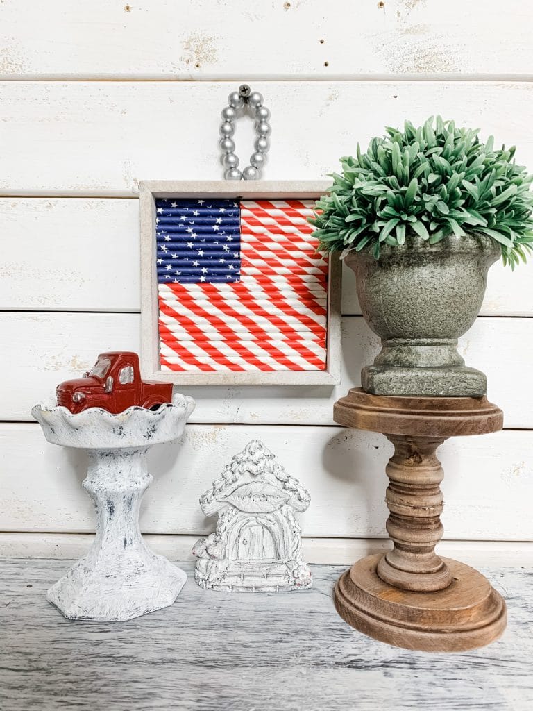 DIY Dollar Tree American Flag Decor - Easy Decor DIY Tutorial