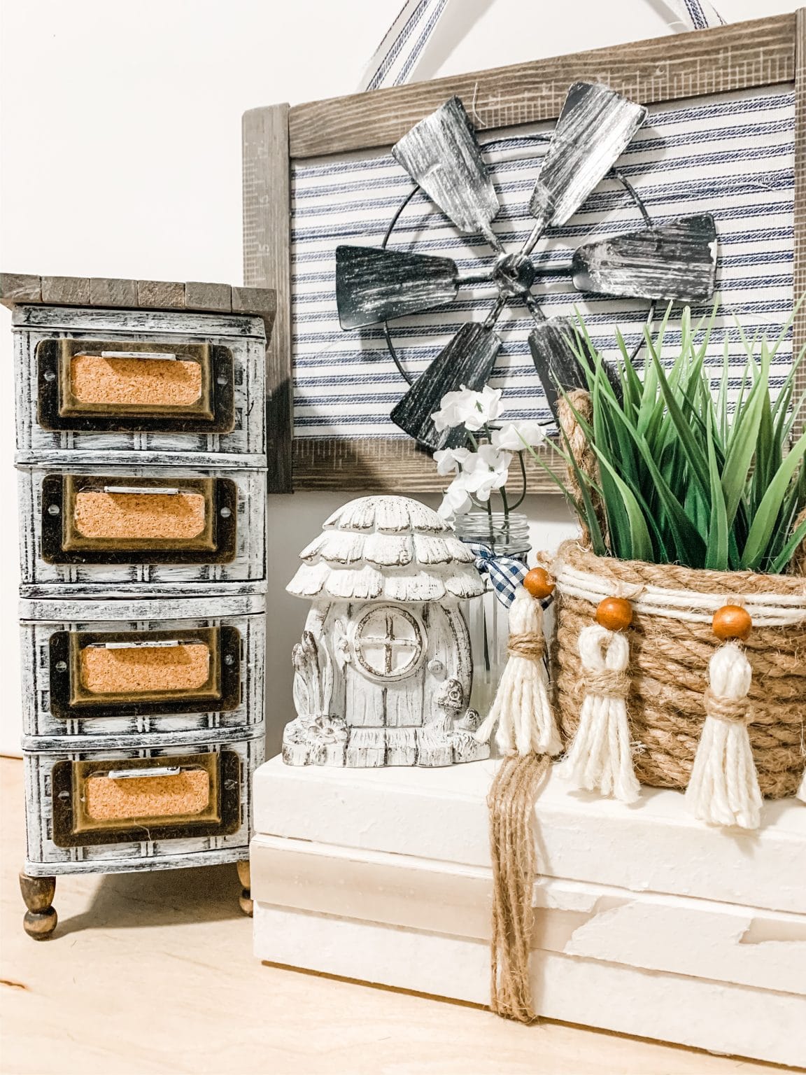 Dollar Tree DIY Farmhouse Organizer - Easy Decor DIY Tutorial