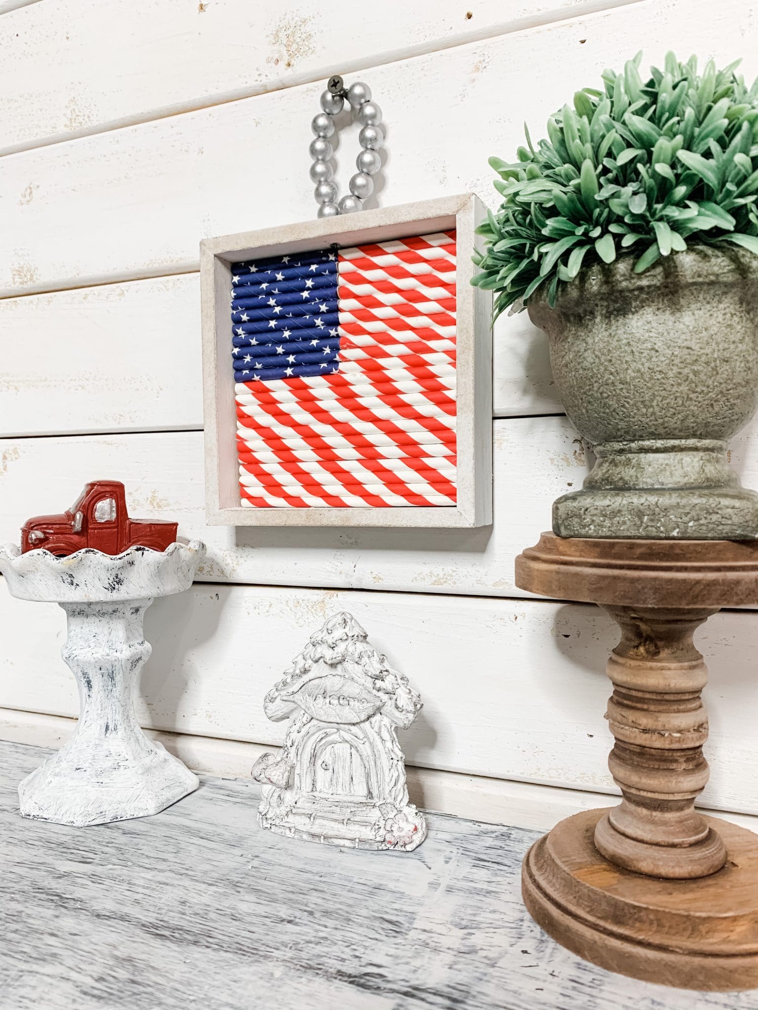 DIY Dollar Tree American Flag Decor - Easy Decor DIY Tutorial