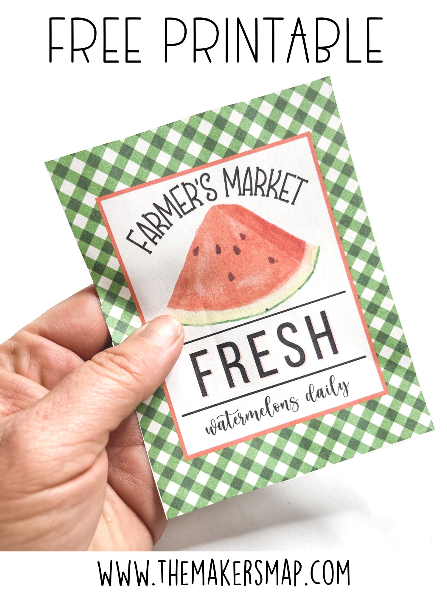 Get your Free Summer Watermelon Printable Instantly!