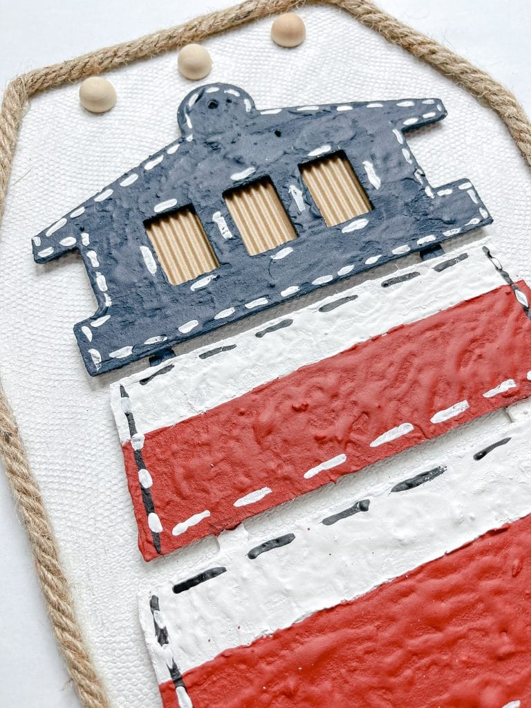 Dollar Tree Lighthouse DIY Nautical Decor - Easy Decor DIY Tutorial