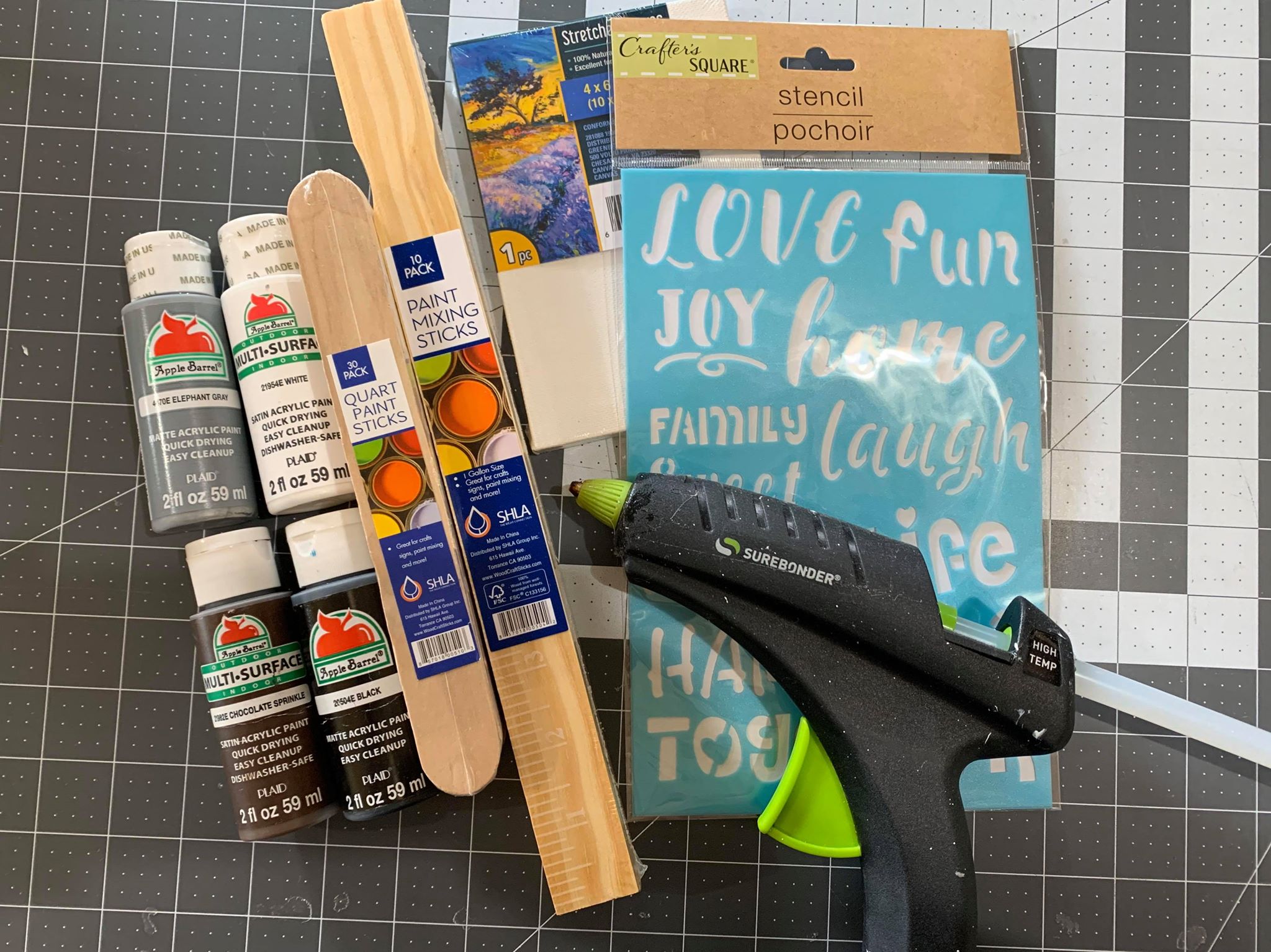 How to make a DIY Paint Stick Ladder Sign