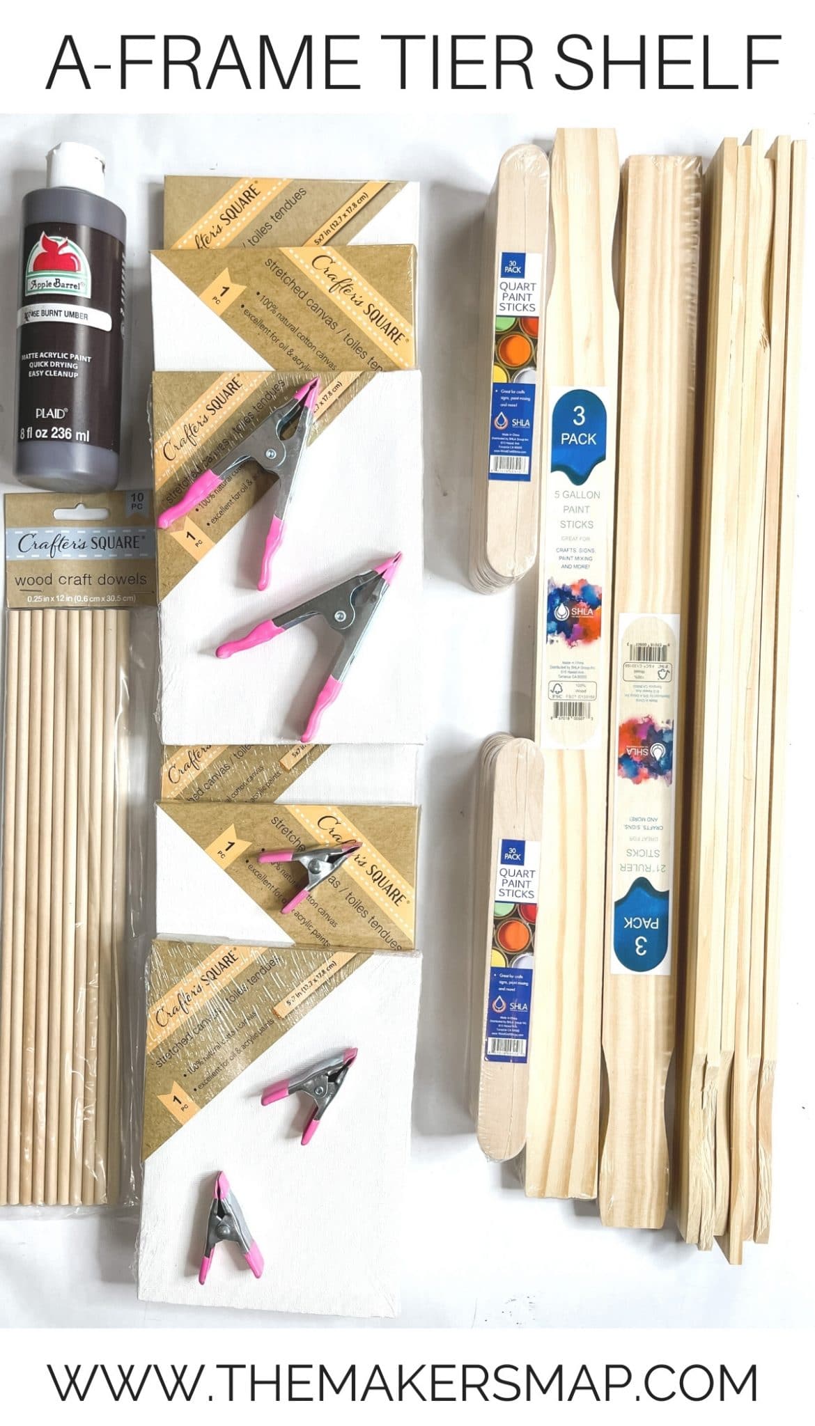 How to make a DIY Triangle Tiered Tray Stand to display things