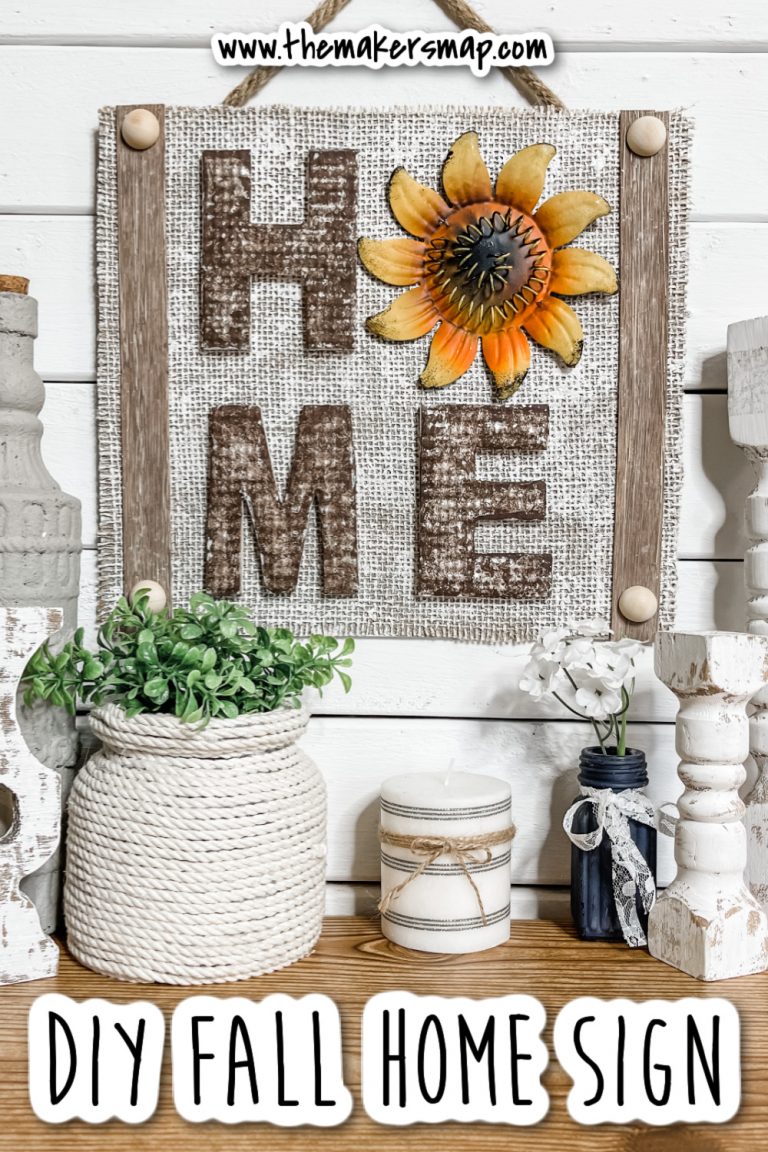 DIY Fall Home Sign - Easy DIY Fall Home Decor Tutorial