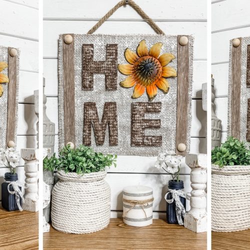 Standing Round Home Sign - Easy DIY Tutorial
