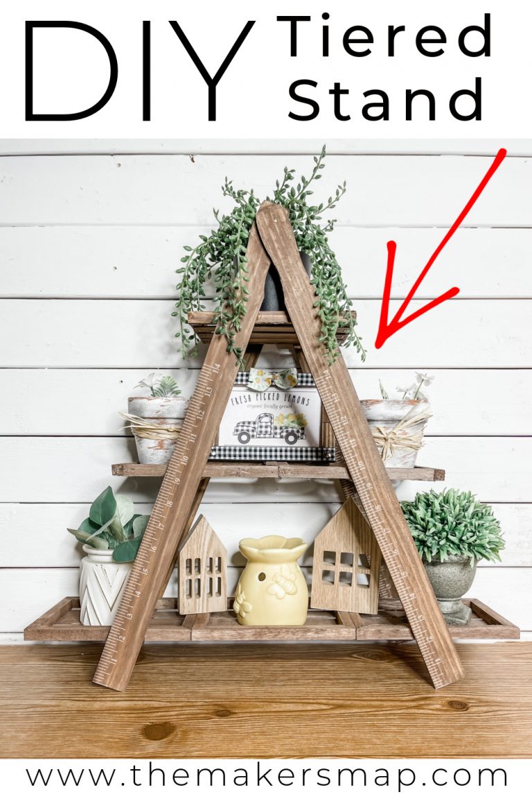 How to make a DIY Triangle Tiered Tray Stand to display things