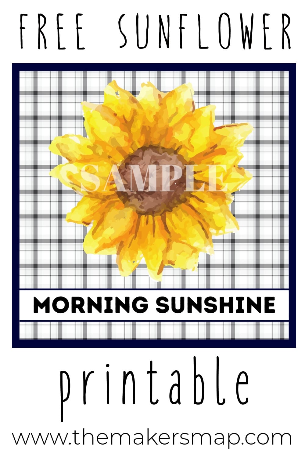 Get this Free Sunflower Printable for Fall to create decor