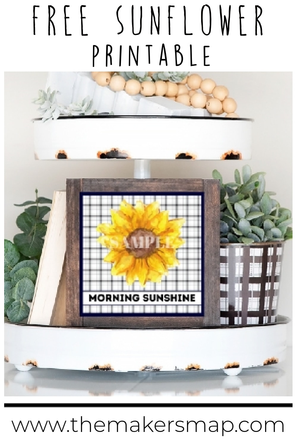 Get this Free Sunflower Printable for Fall to create decor