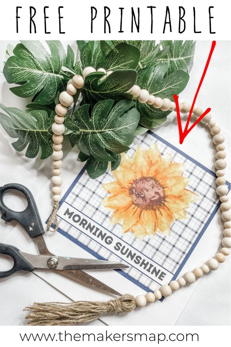 Get this Free Sunflower Printable for Fall to create decor