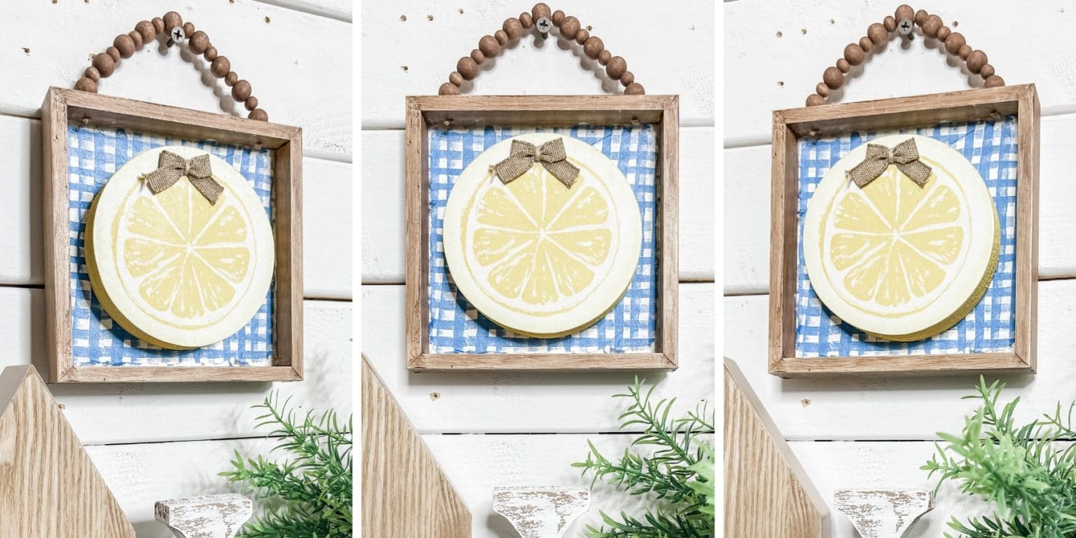 DIY Lemon Napkin Sign - Easy Home Decor Tutorial