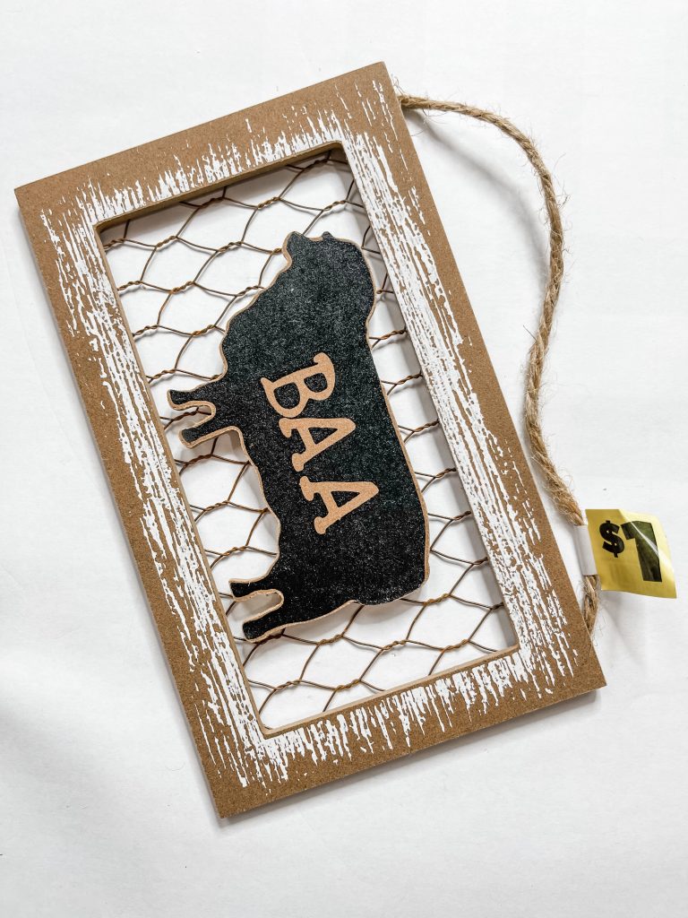 DIY Farmhouse Chicken Wire Home Sign - Easy DIY Decor Tutorial