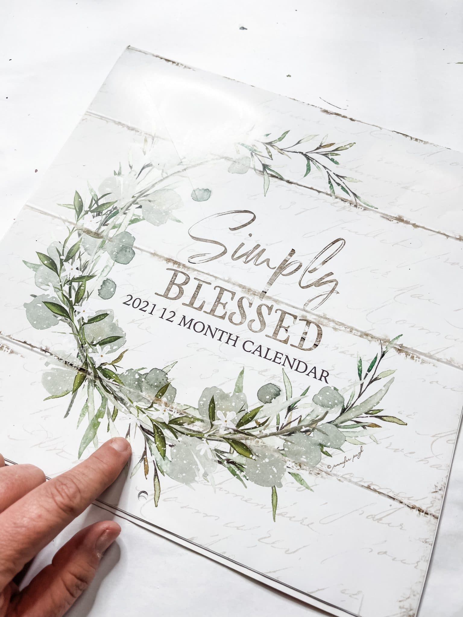 Dollar Tree Calendar DIY Shelf Sitter - Easy DIY Decor Tutorial