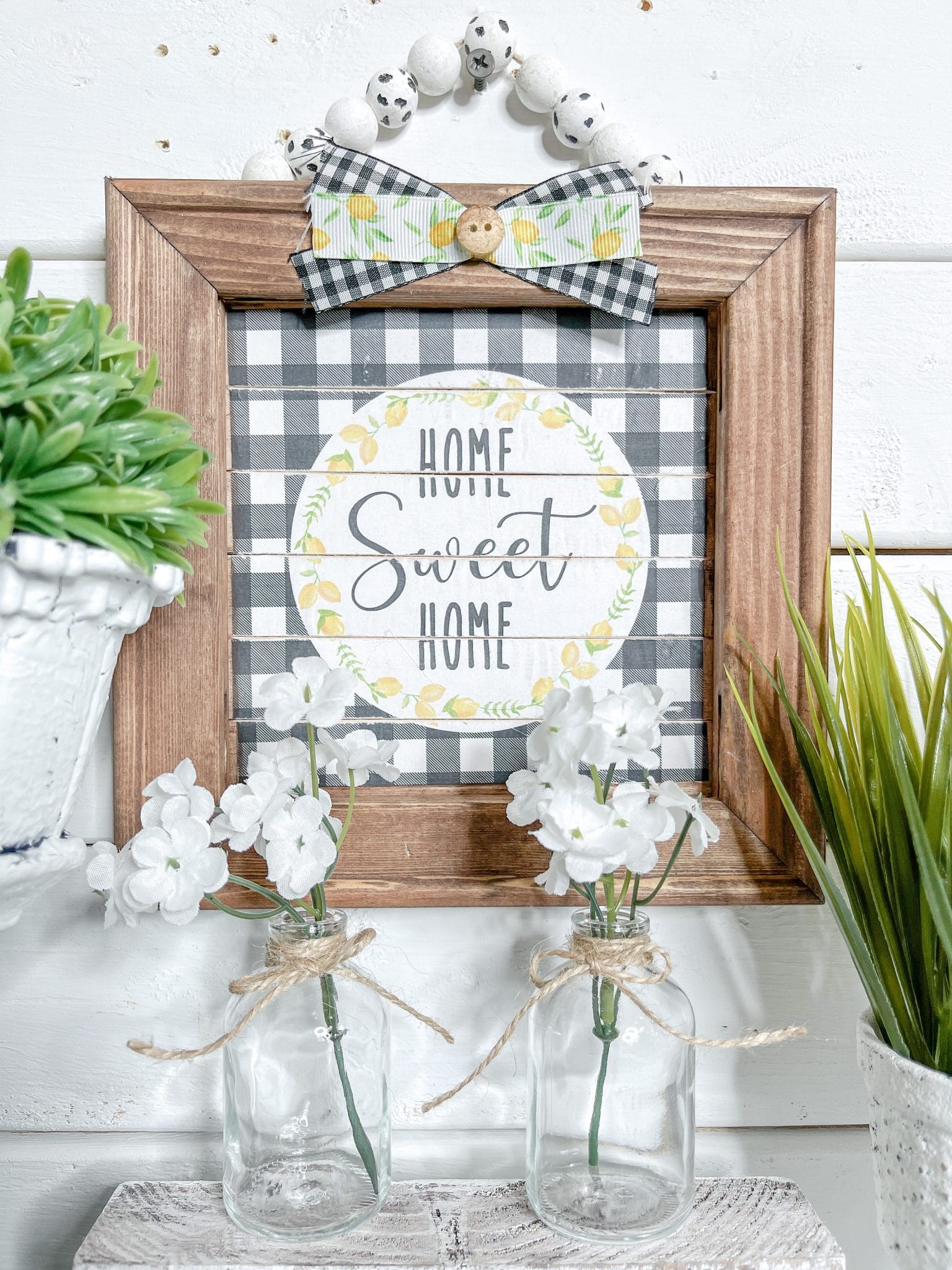 Home Sweet Home Lemon Printable DIY Decor - Easy DIY Decor Tutorial