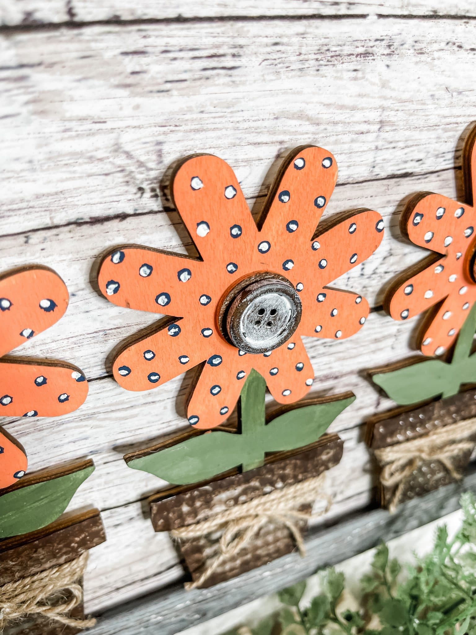 Dollar Tree DIY Orange Flower Decor - Easy DIY Decor Tutorial