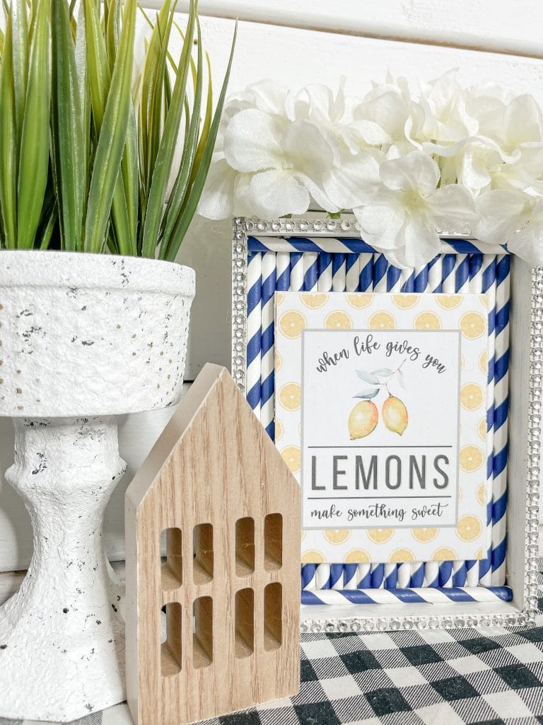 3 Lemon Printable DIY Decor Ideas for a Tiered Tray - Easy Decor Tutorial