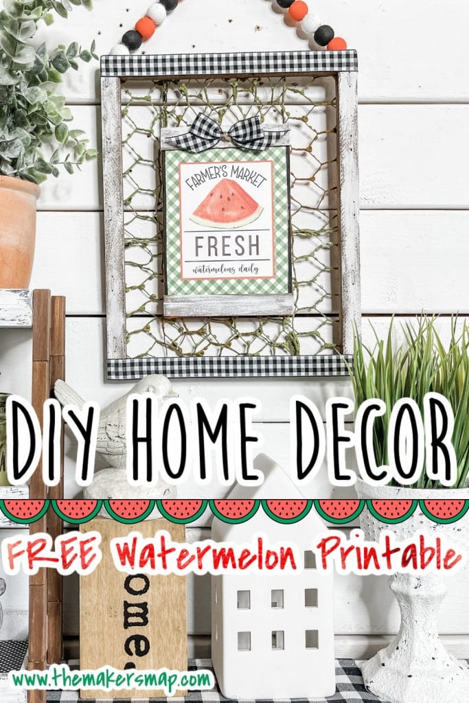 Watermelon Printable DIY Home Decor - Easy DIY Decor Idea
