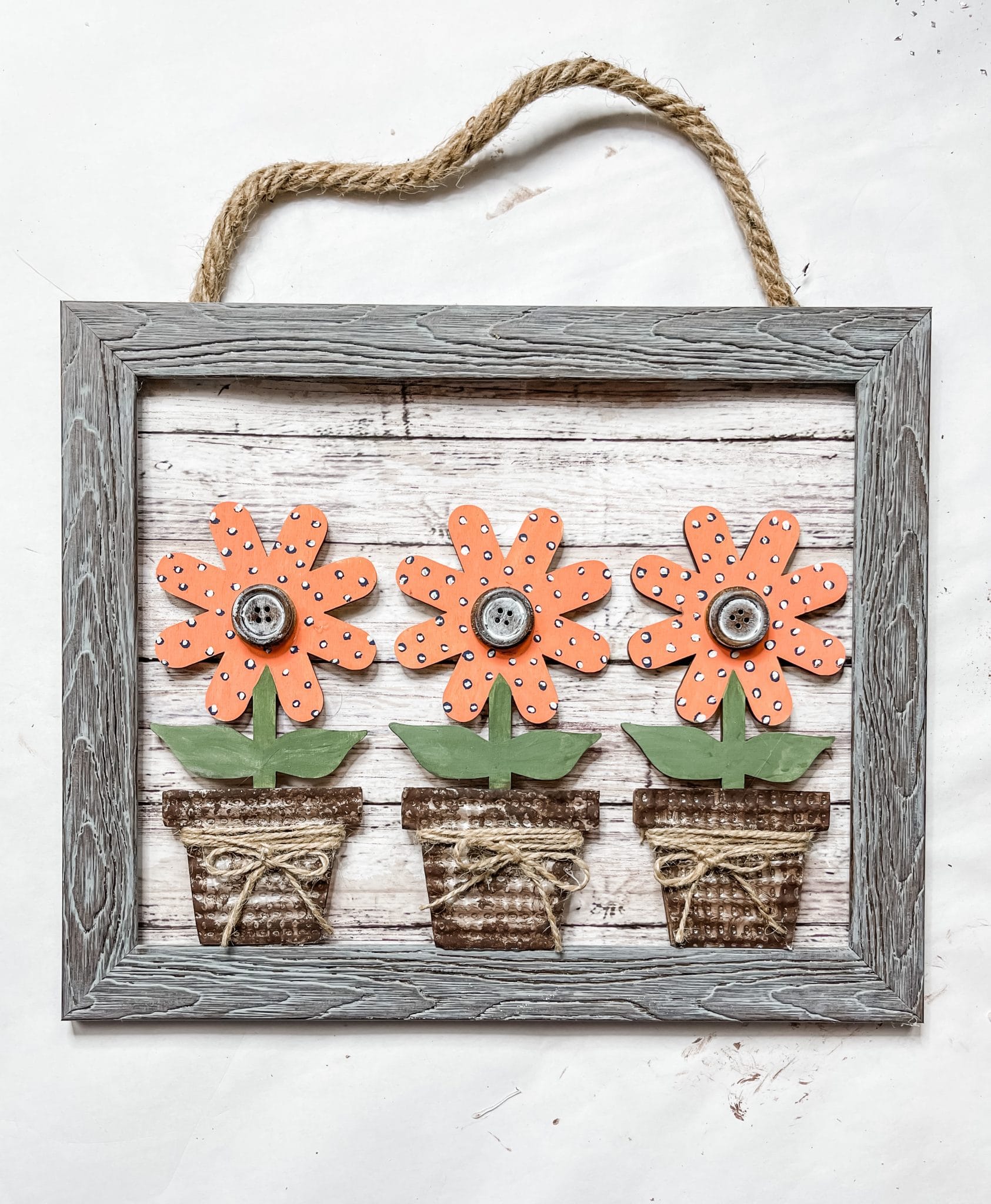 Dollar Tree DIY Orange Flower Decor - Easy DIY Decor Tutorial