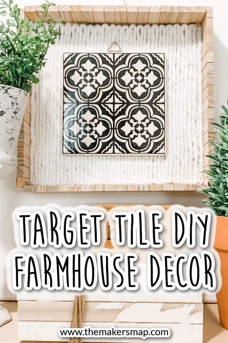 Target Tile DIY Farmhouse Decor - Easy Dollar Tree DIY Decor Tutorial