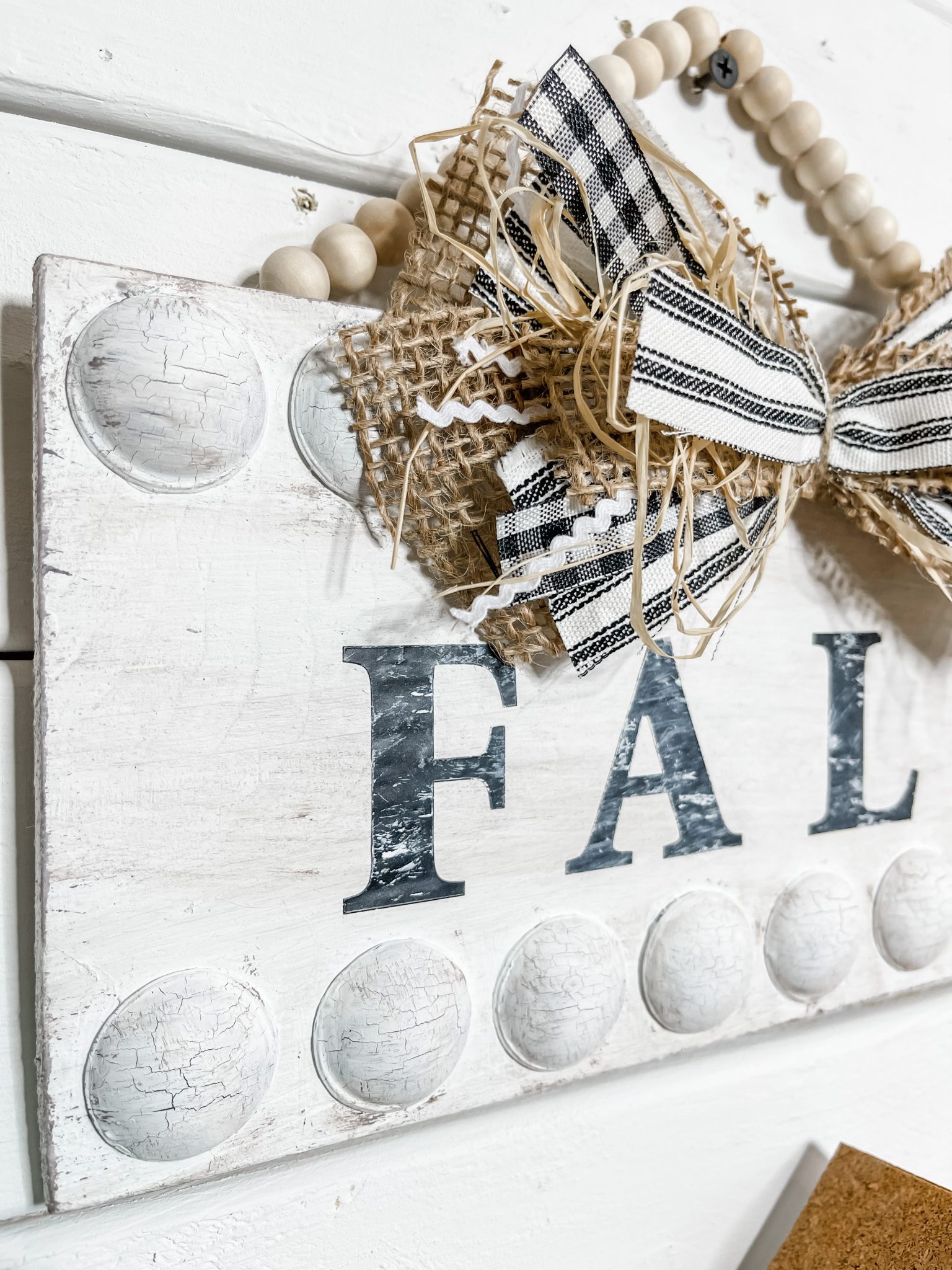 Affordable DIY Farmhouse Fall Sign - Easy DIY Fall Home Decor Tutorial