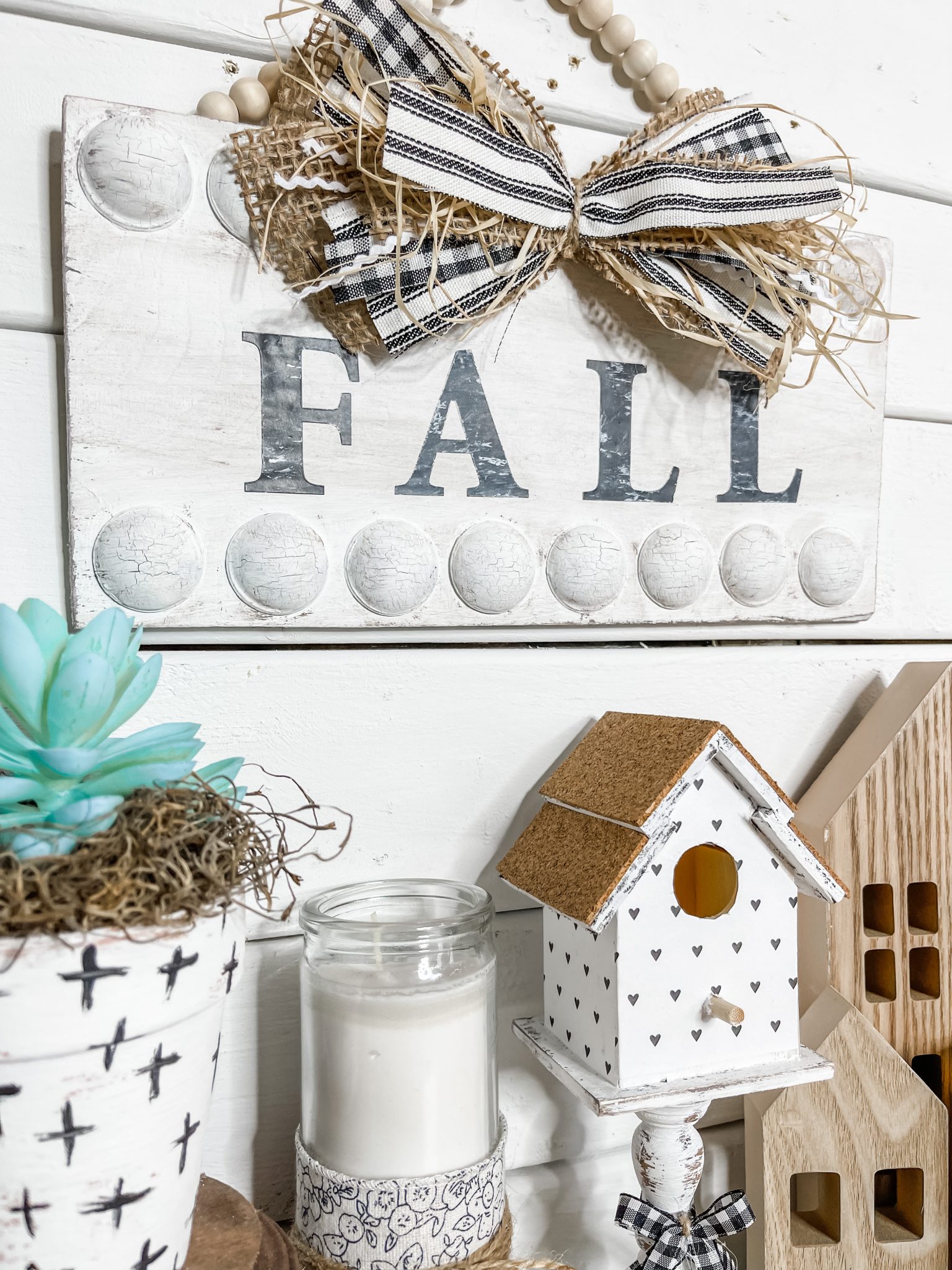 Affordable DIY Farmhouse Fall Sign - Easy DIY Fall Home Decor Tutorial