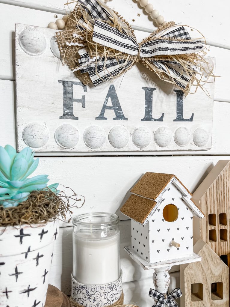 Affordable DIY Farmhouse Fall Sign - Easy DIY Fall Home Decor Tutorial