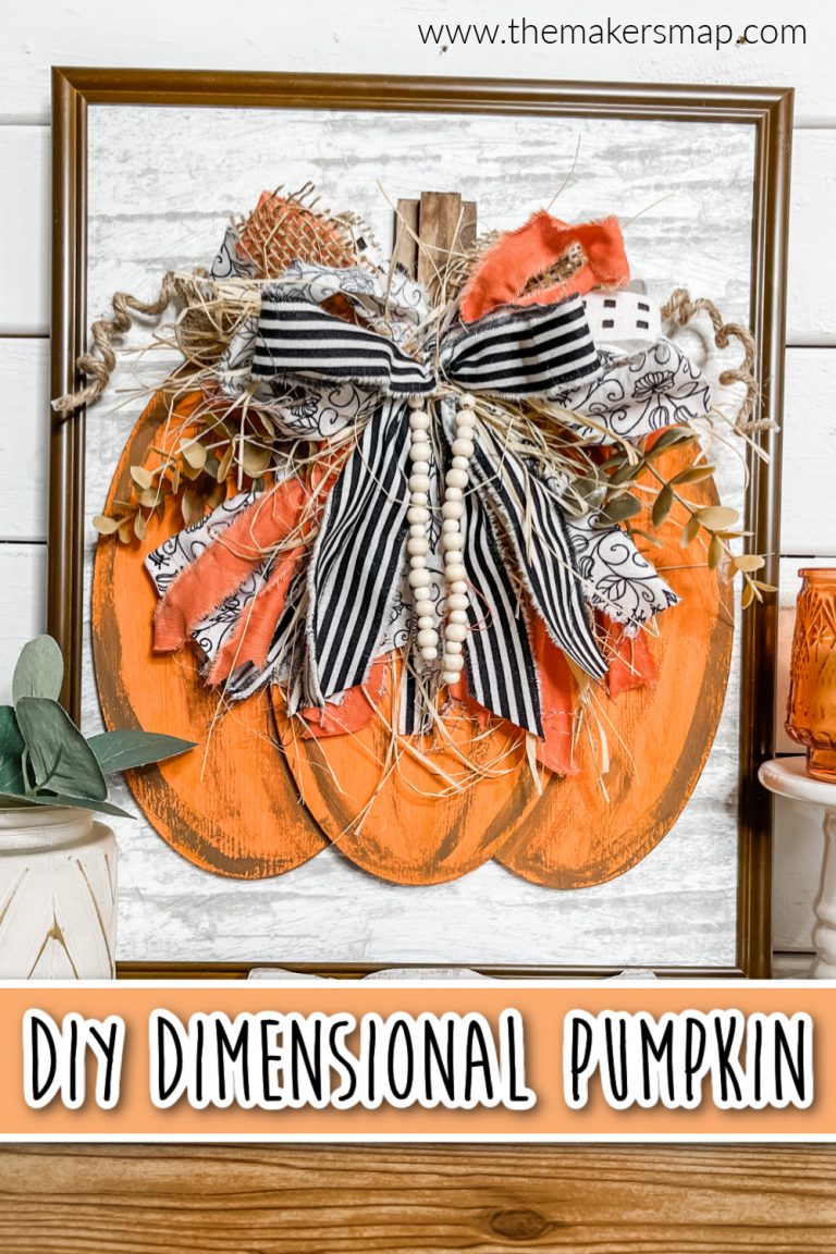 DIY Dimensional Pumpkin Sign - DIY Fall Home Decor Tutorial