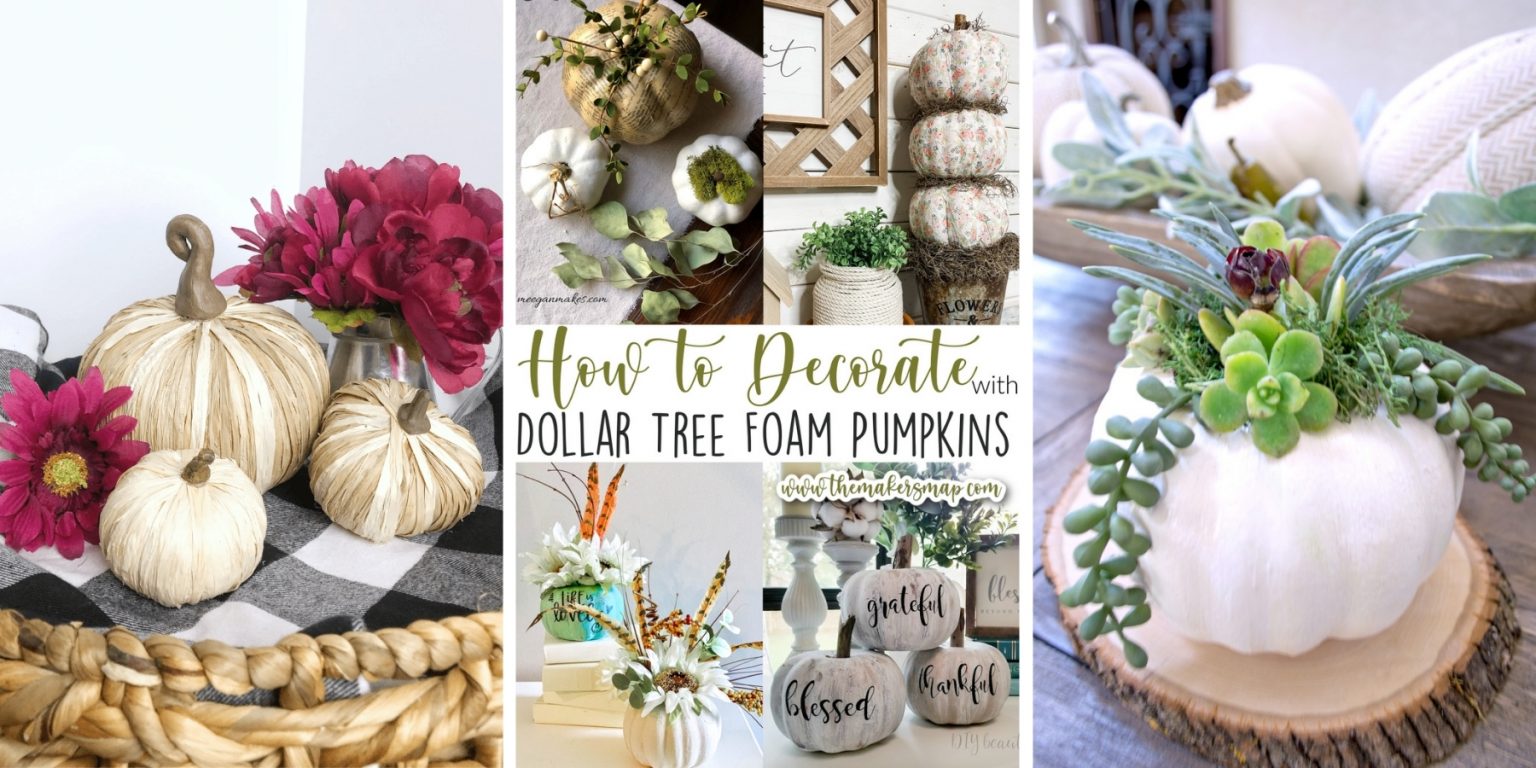 How to Make a Dollar Tree Mini Pumpkin DIY Fall Decor