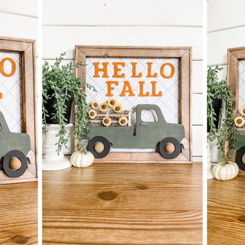DIY Hello Fall Door Hanger - A Creative Haven Project