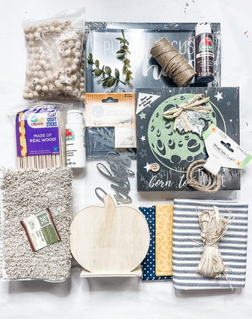 Farmhouse Blue Polka Dot Pumpkin Fall Decor - DIY Fall Decor Tutorial