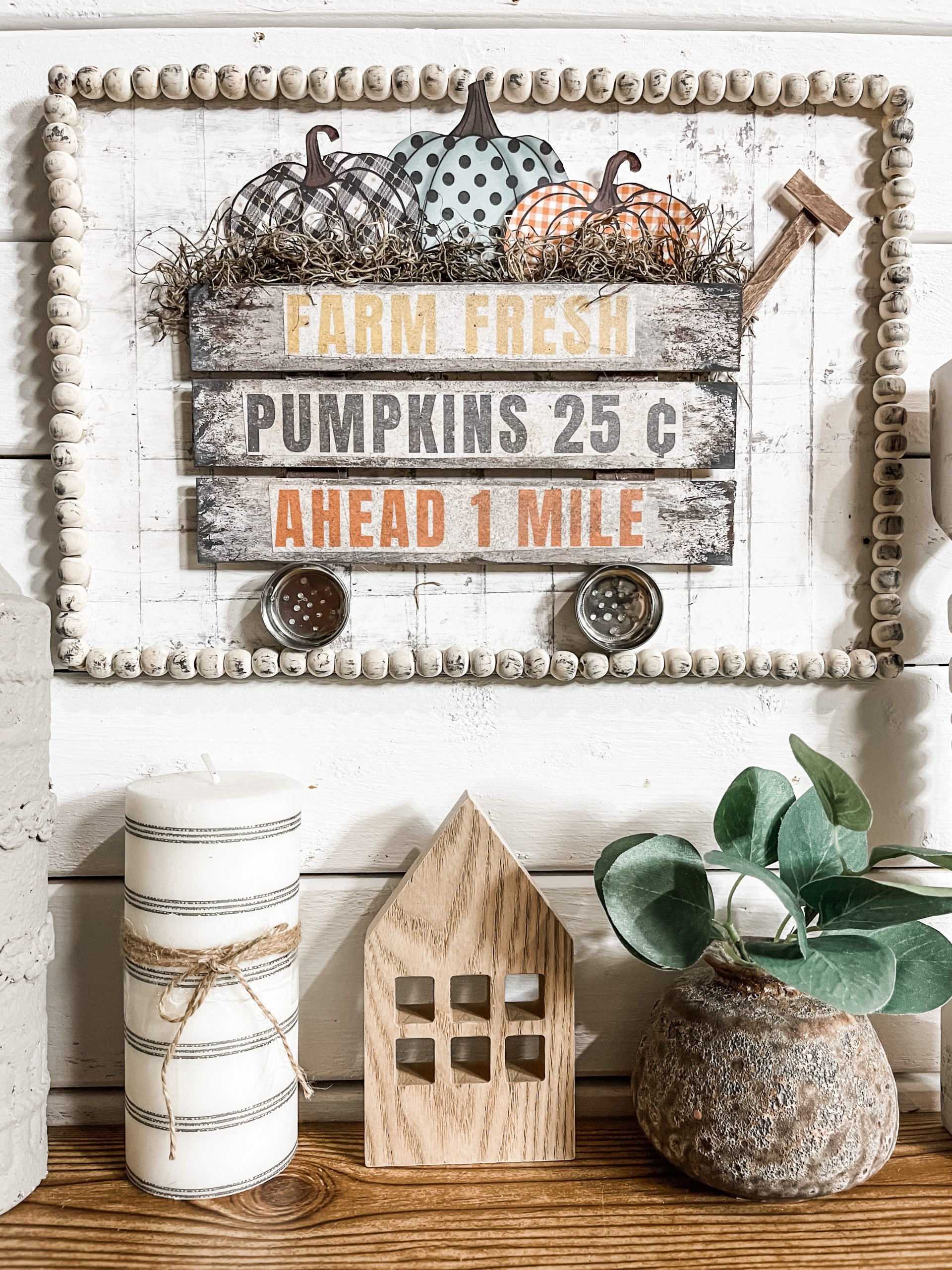 Fall Pumpkin Sign using Printables