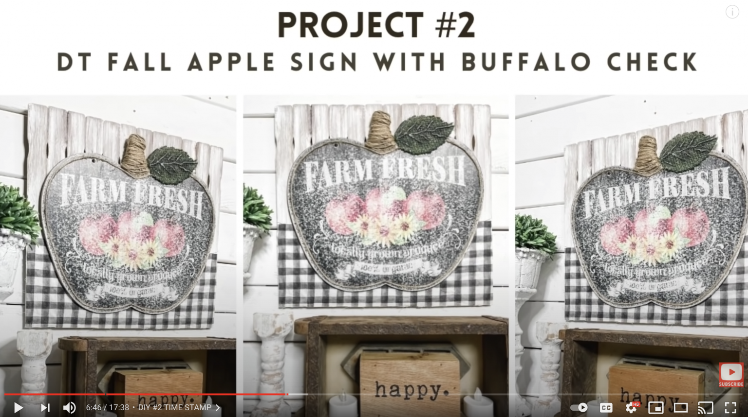 Dollar Tree Apple DIY Farmhouse Decor - DIY Tutorial