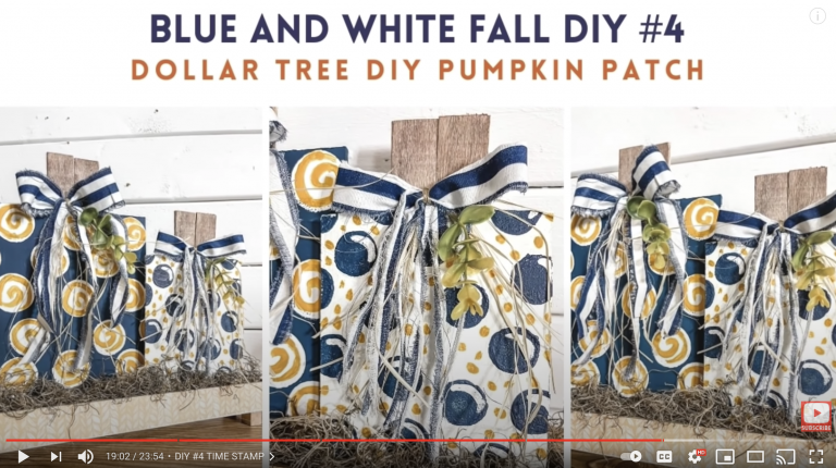 Dollar Tree DIY Pumpkin Patch Shelf Sitter - DIY Fall Decor Tutorial