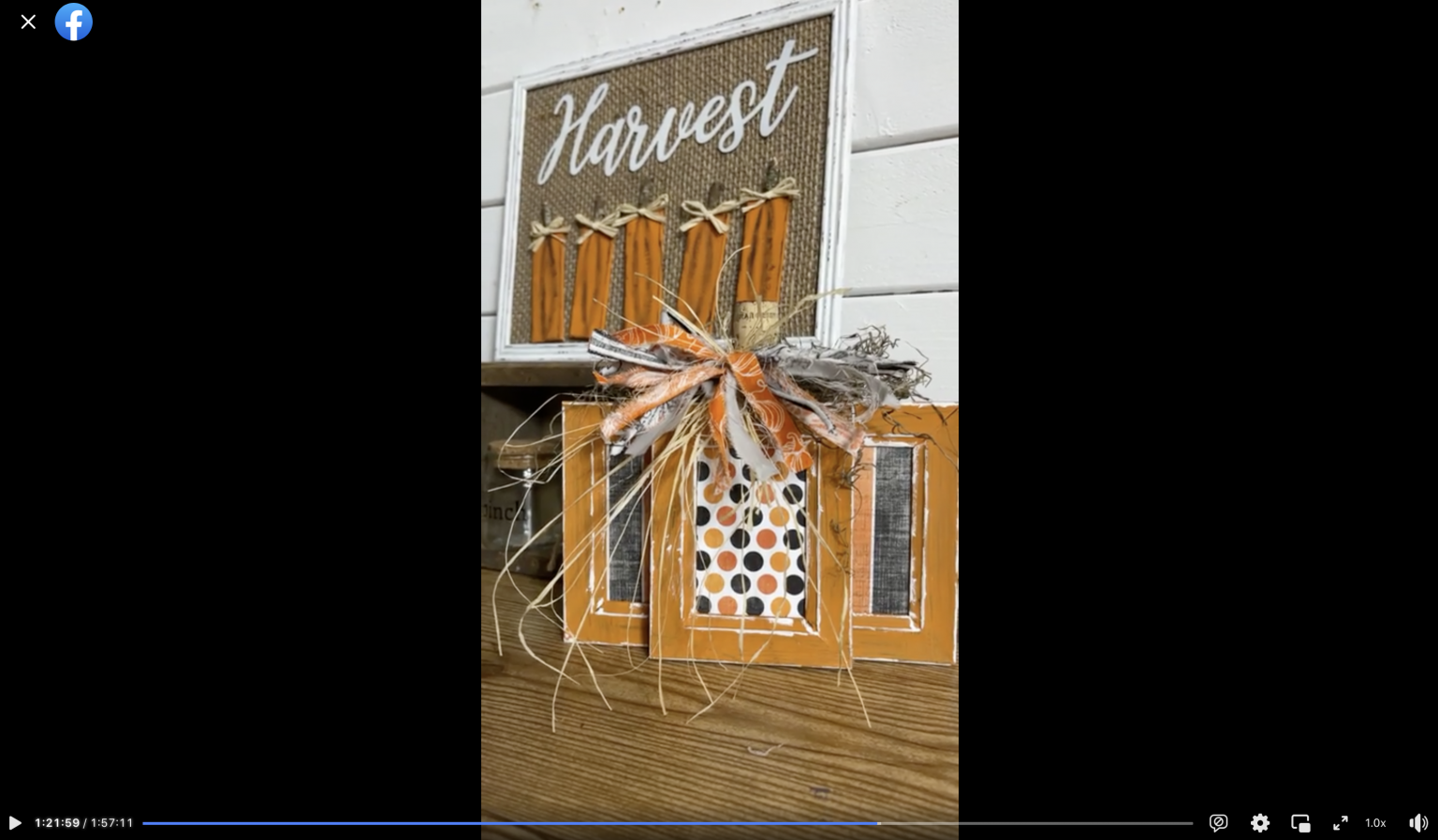 Picture Frame Pumpkin DIY Fall Decor - DIY Fall Decor Tutorial