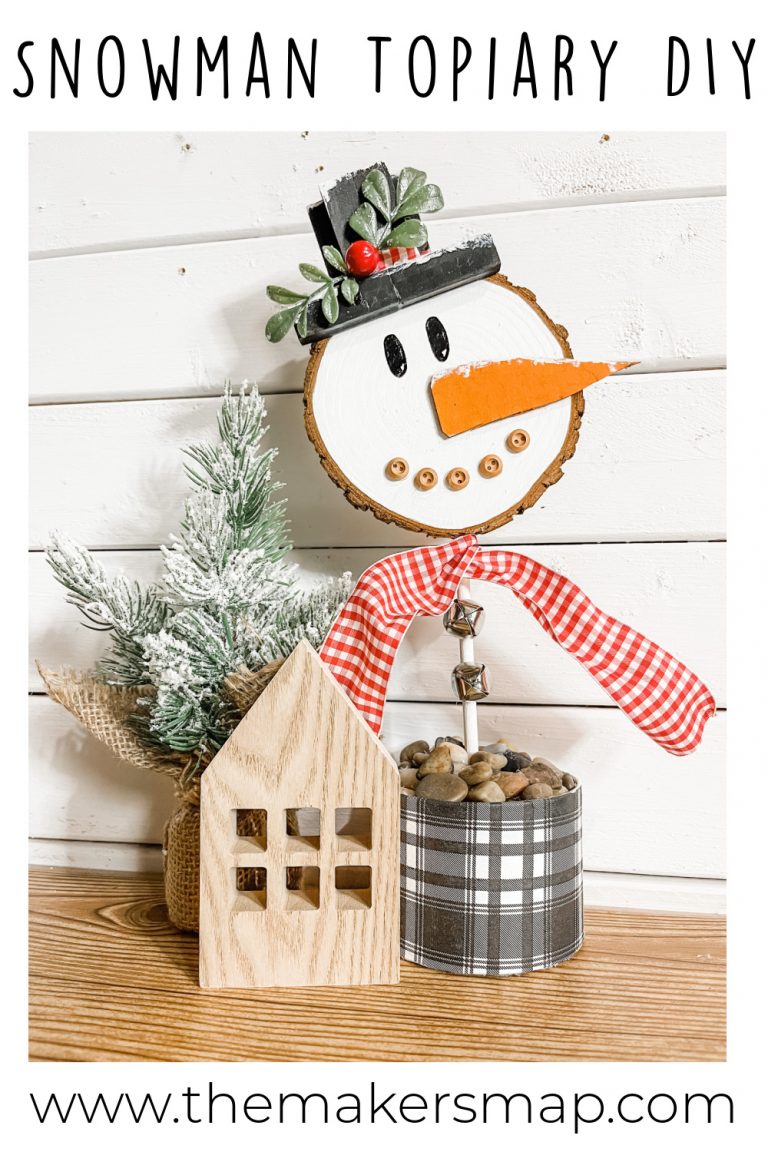 Snowman Topiary DIY - Supply List for Easy Christmas Decor DIY Idea