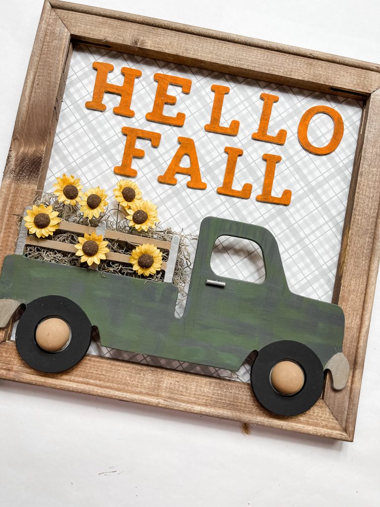 DIY Hello Fall Sign - DIY Fall Decor Tutorial