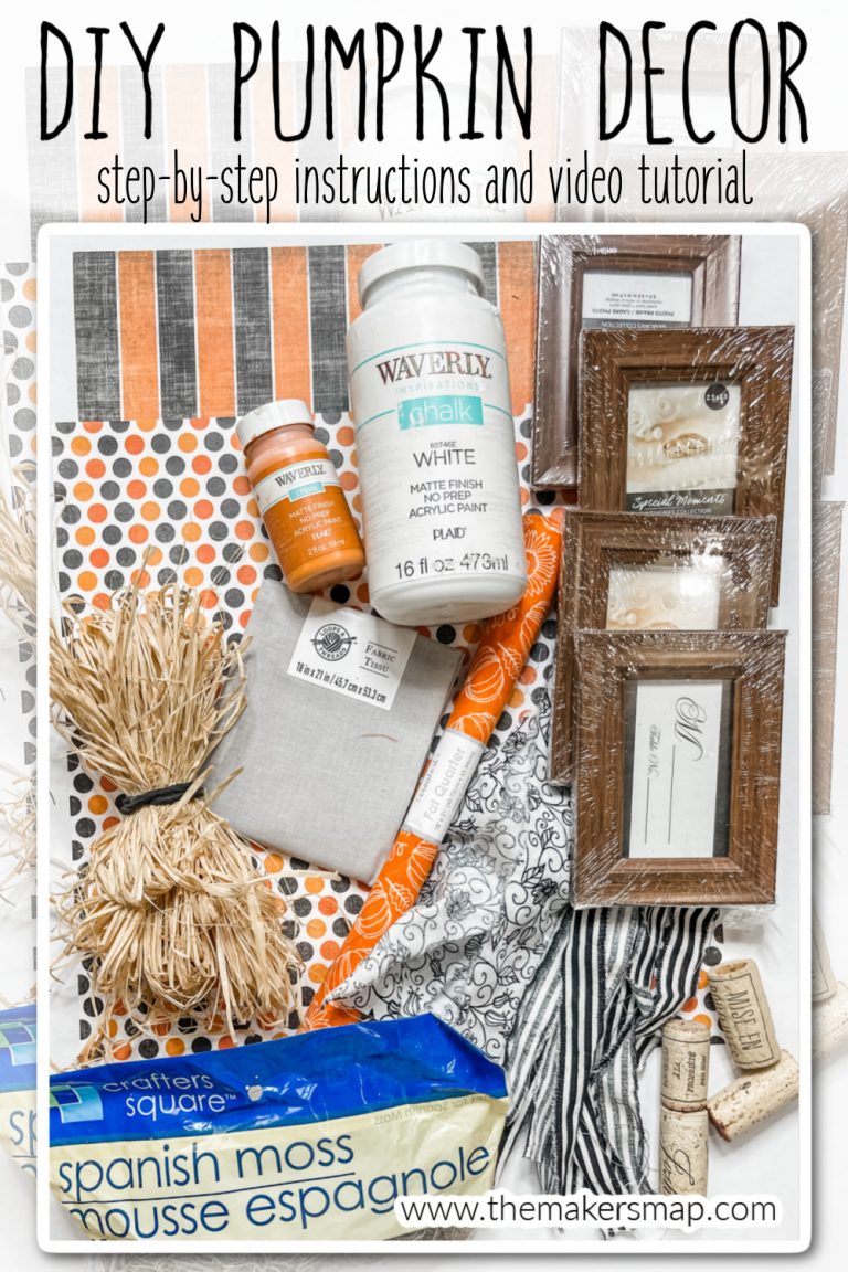 Picture Frame Pumpkin DIY Fall Decor - DIY Fall Decor Tutorial