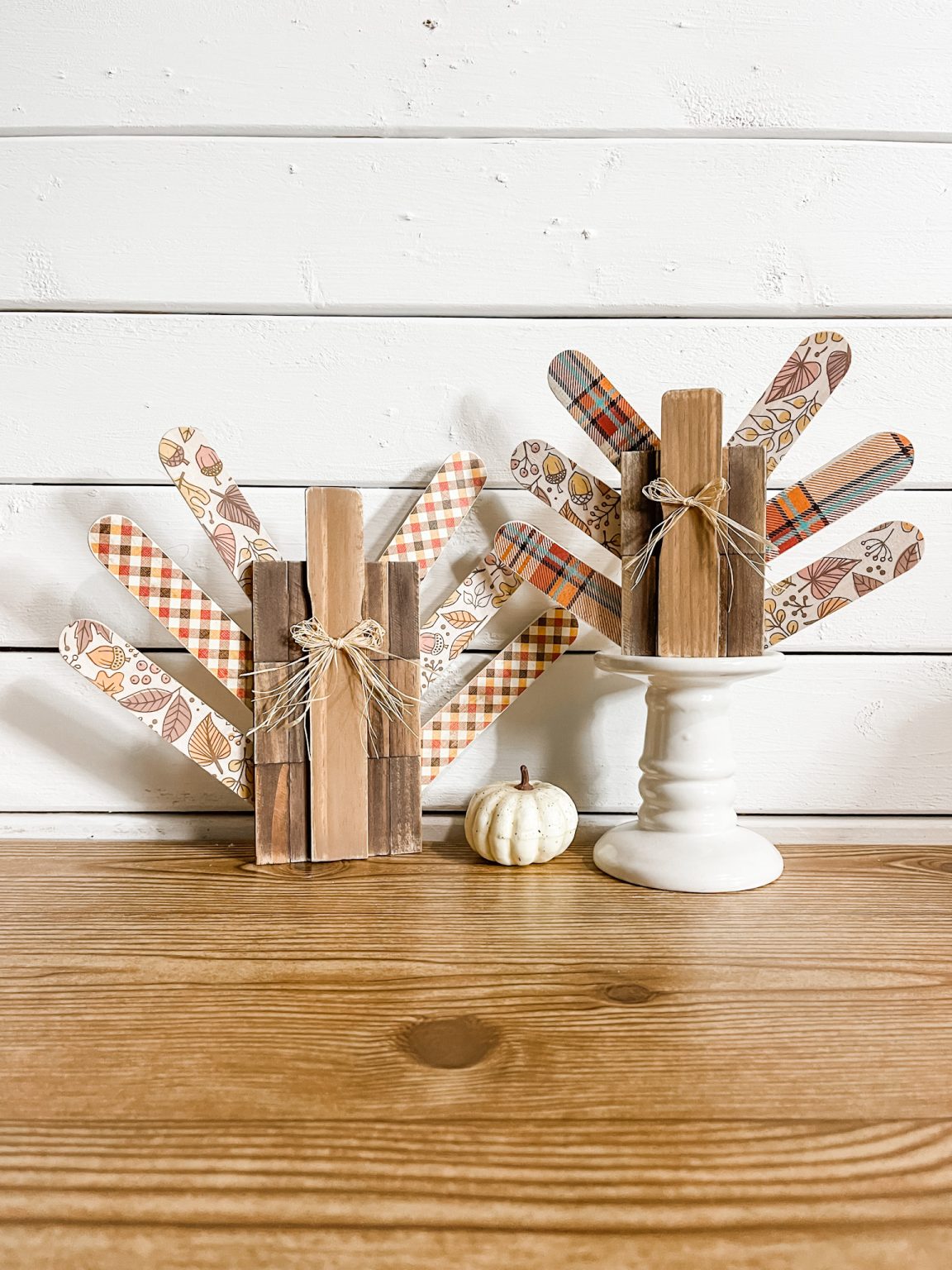 DIY Small Standing Turkeys - Affordable Home Decor Tutorial