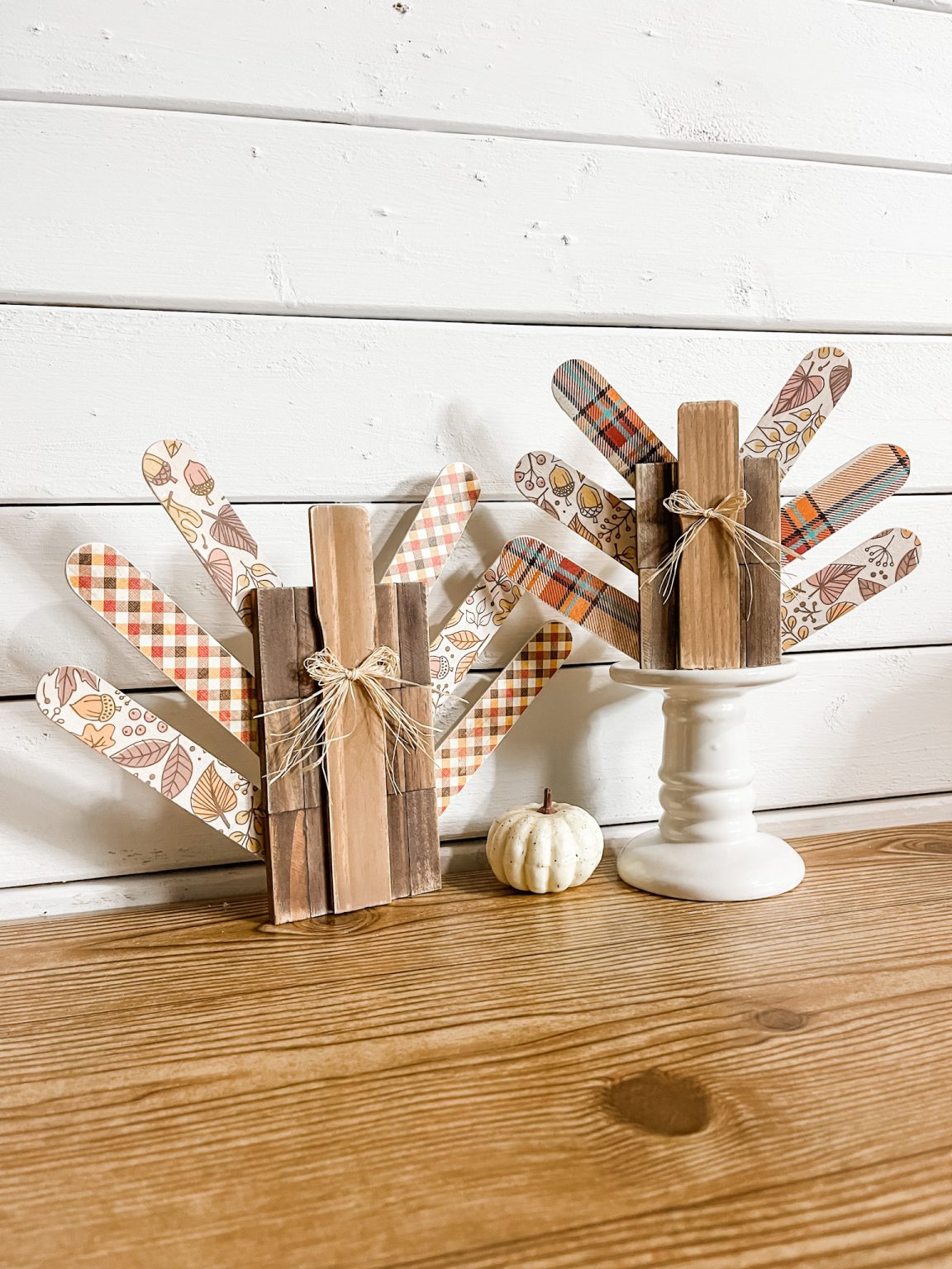 DIY Small Standing Turkeys - Affordable Home Decor Tutorial