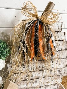 DIY Farmhouse Cardboard Pumpkin - Affordable Home Decor Tutorial
