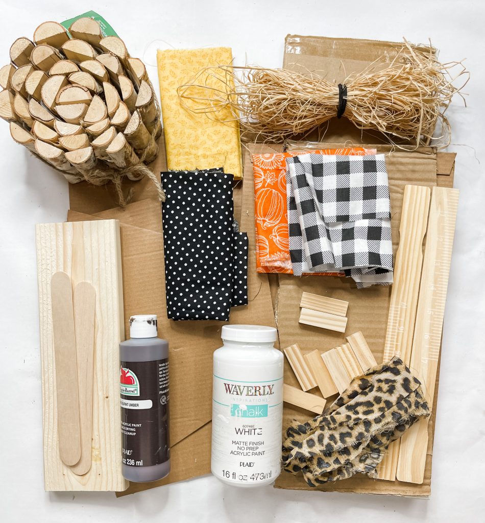 DIY Farmhouse Cardboard Pumpkin - Affordable Home Decor Tutorial