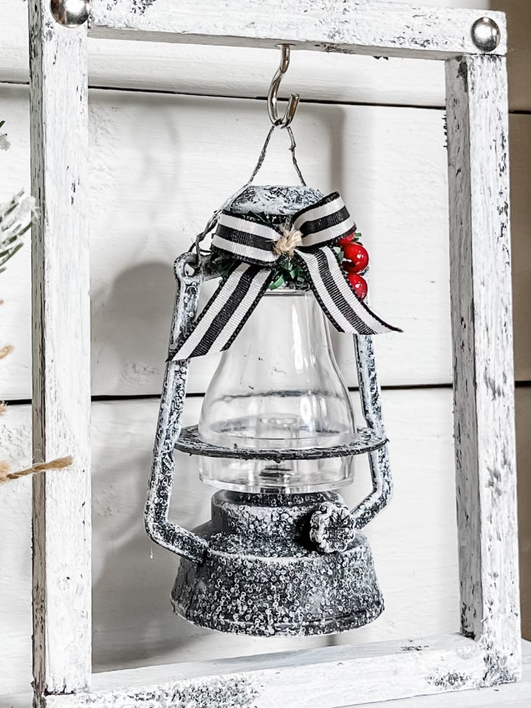 DIY Winter Lantern - Affordable Winter or Christmas Decor