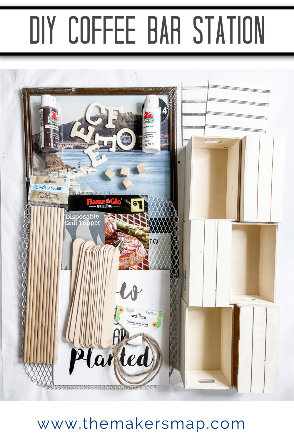 DIY Coffee Bar Organization Station - A Creative Haven Project