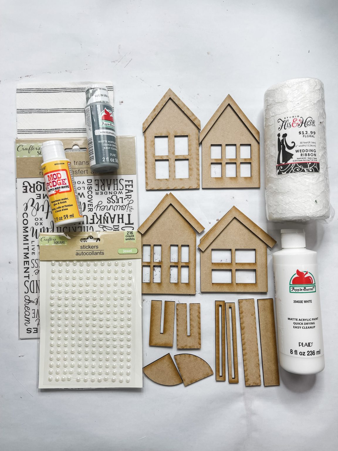 DIY Decorative Houses Craft Kit - Easy DIY Idea