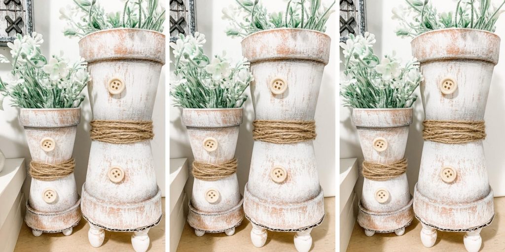 Dollar Tree DIY Farmhouse Terracotta Pots - Easy DIY Decor Tutorial