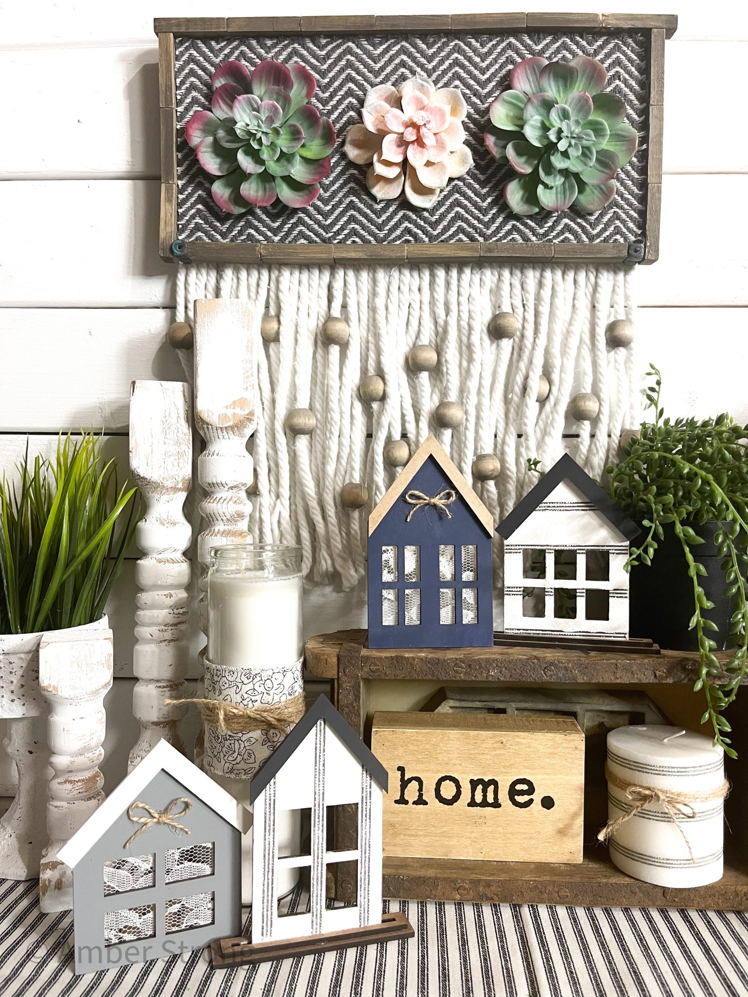DIY Decorative Houses Craft Kit - Easy DIY Idea