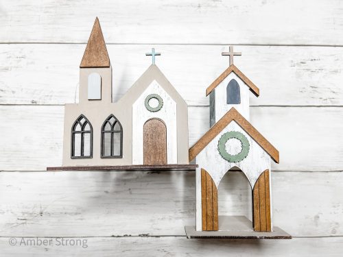 DIY Painted Churches Kit - Easy DIY Idea