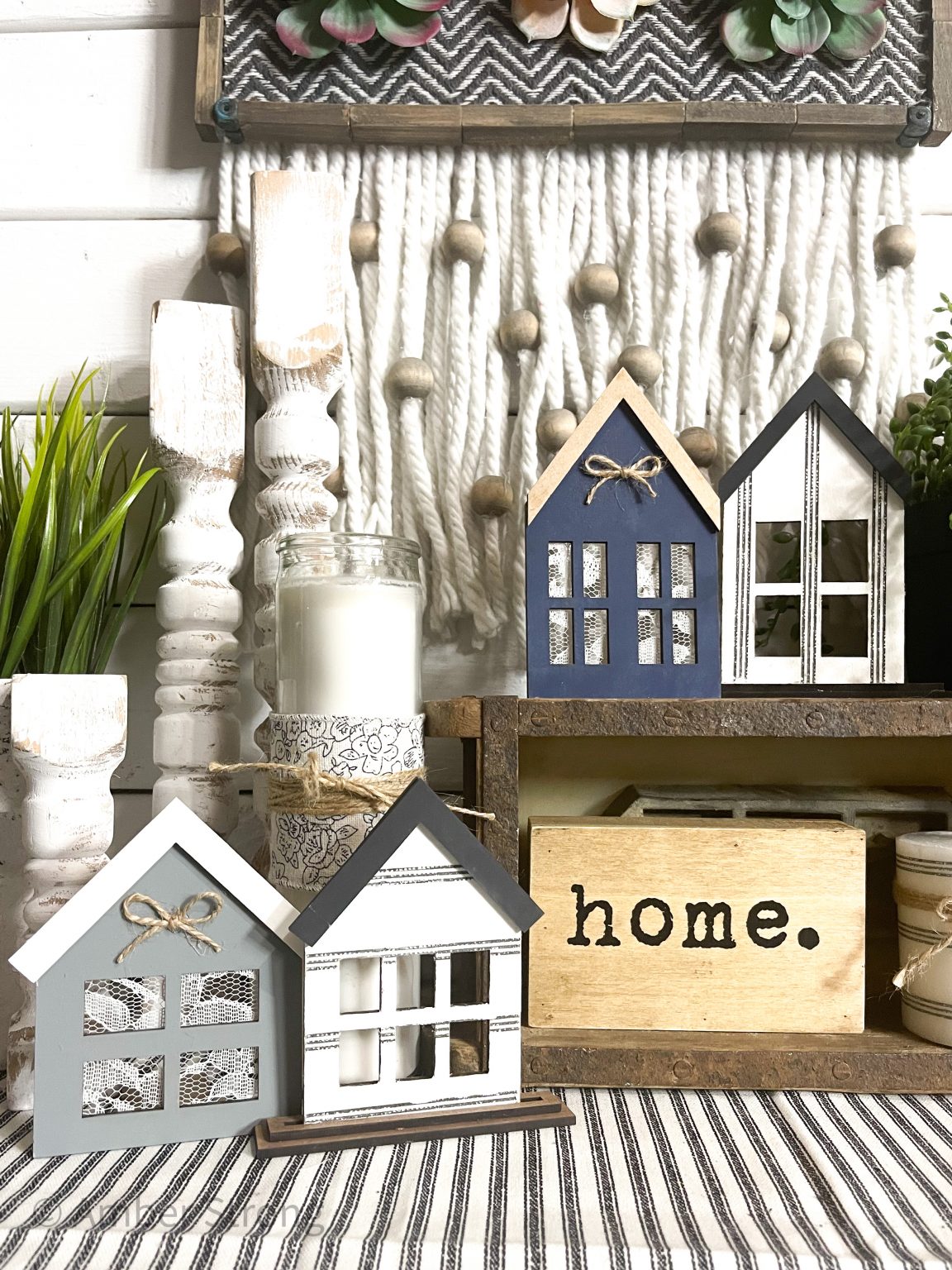 DIY Decorative Houses Craft Kit - Easy DIY Idea