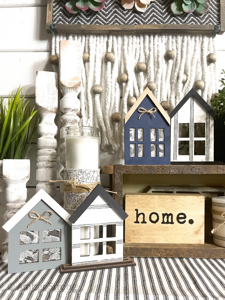 DIY Decorative Houses Craft Kit - Easy DIY Idea