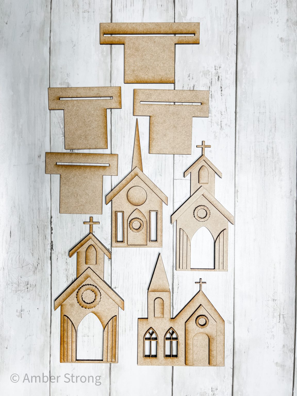 DIY Painted Churches Kit - Easy DIY Idea